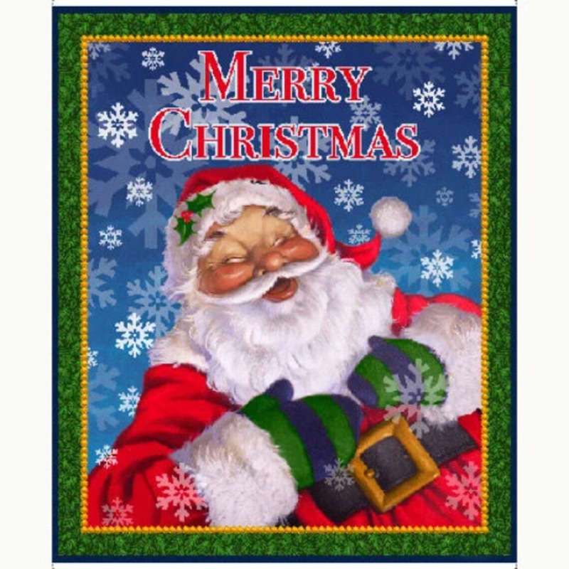 Jolly Ol' Santa Laughing Santa Panel 36 Multi Tim Bowers Quilting ...