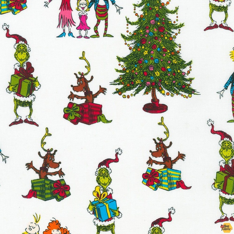 Dr.Seuss How the Grinch Stole Christmas Whoville White Robert Kaufman ...
