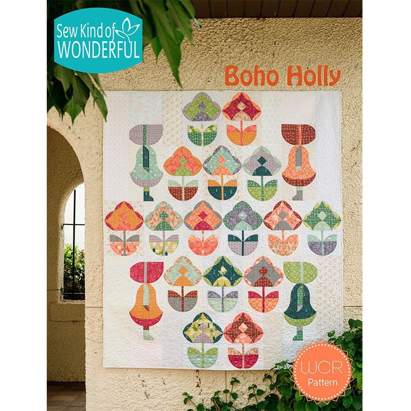 Sew Kind of Wonderful - Boho Holly Pattern - Colorful Quilting Fabric ...