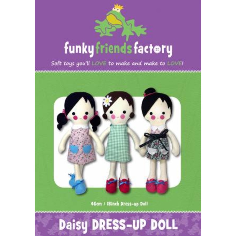 Daisy Dress Up Doll Pattern - Colorful Quilting Fabric, Precut Fabric ...