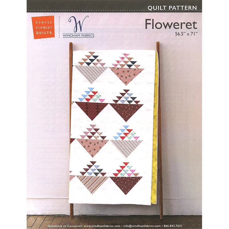 Floweret Quilt Pattern - Colorful Quilting Fabric, Precut Fabric, and ...