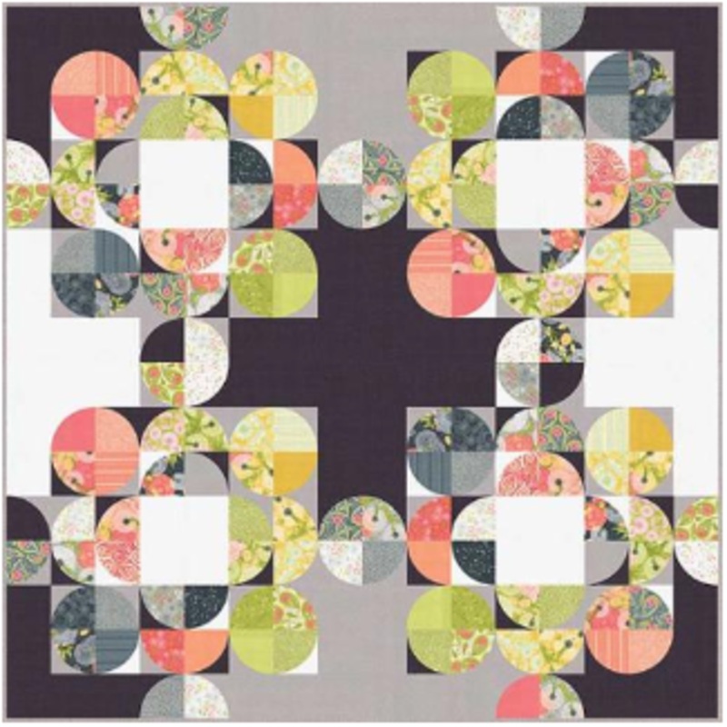Dandi Duo Partial Eclipse Pattern - Colorful Quilting Fabric, Precut ...