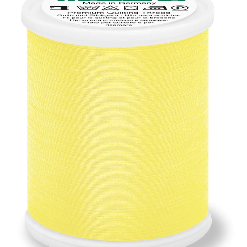 Madeira 1000m Cotton Lemon Yellow Thread - Colorful Quilting Fabric ...