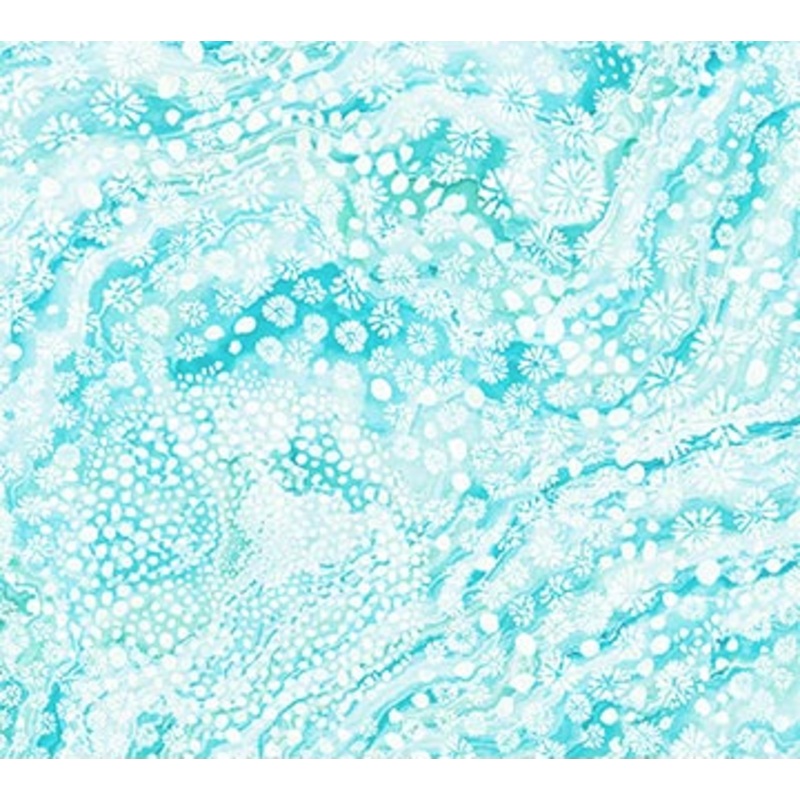 Palm Beach Lagoon Texture Turquoise Fabric - Colorful Quilting Fabric ...