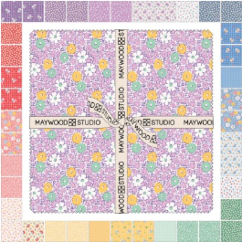 Dilly Dally Layer Cake - Colorful Quilting Fabric, Precut Fabric, and ...