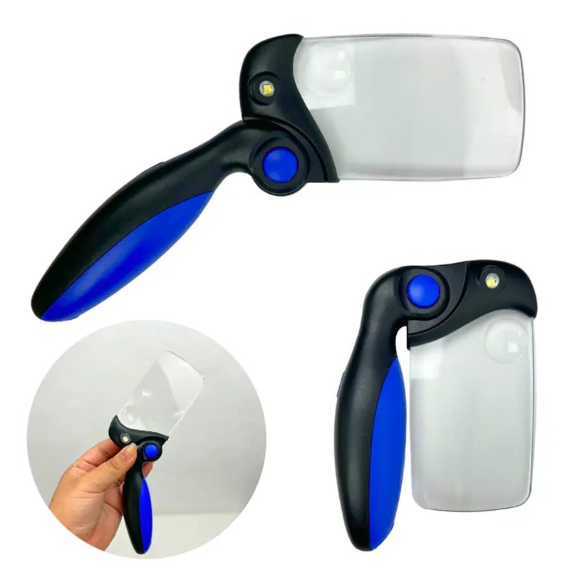 Deluxe Lighted Magnifying Glass (Dual Magnification) - Colorful ...