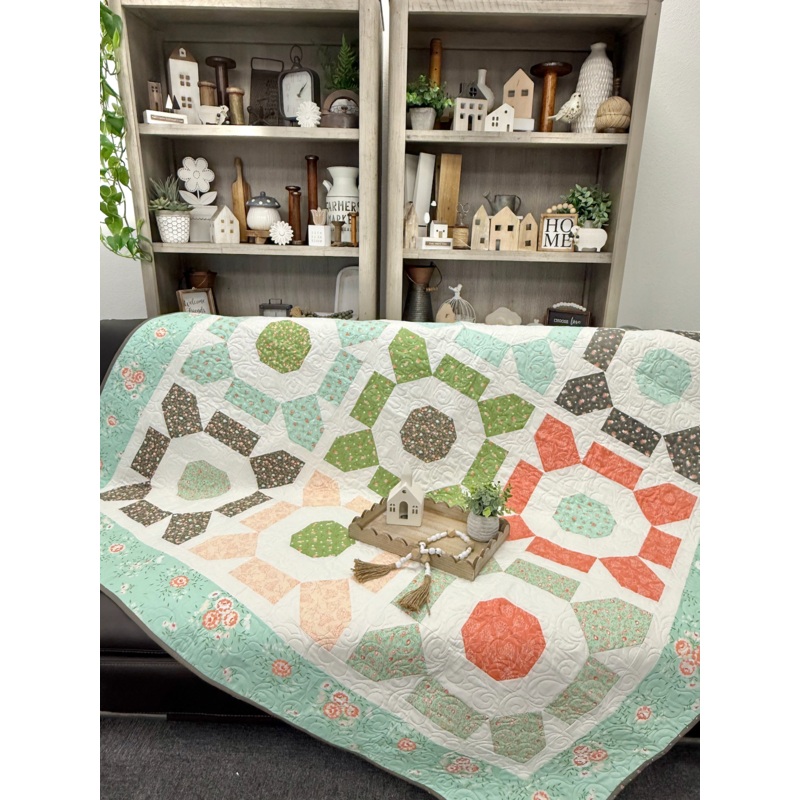 Bloom Quilt Kit Using Abloom by Corey Yoder for Moda Fabrics - Colorful ...