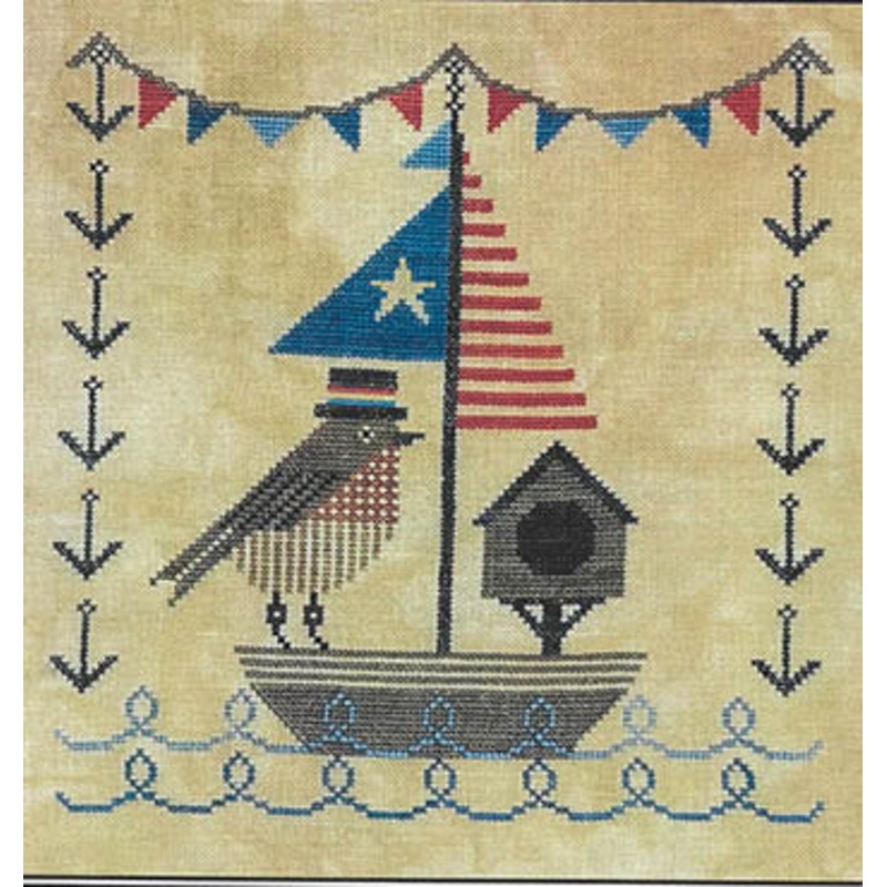Summer Sailing With Mr. Robin Cross Stitch by Artful Offerings - Paper ...