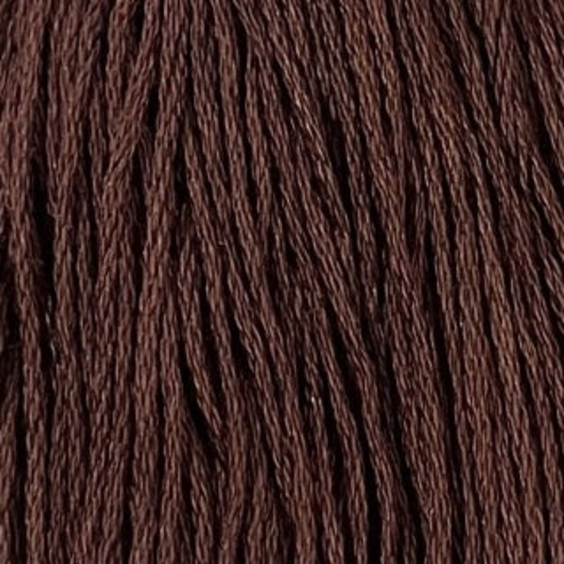 Red Brown Dark - Valdani 6 Ply Floss #1645 - Colorful Quilting Fabric ...