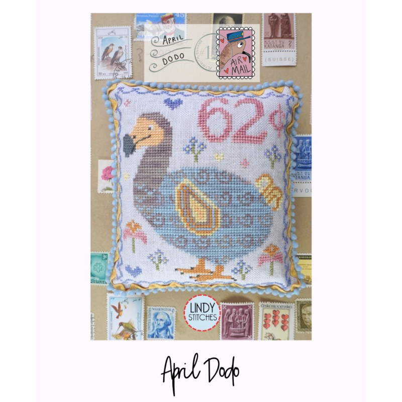 April Dodo Cross Stitch by Lindy Stitches - Paper Pattern - Colorful ...