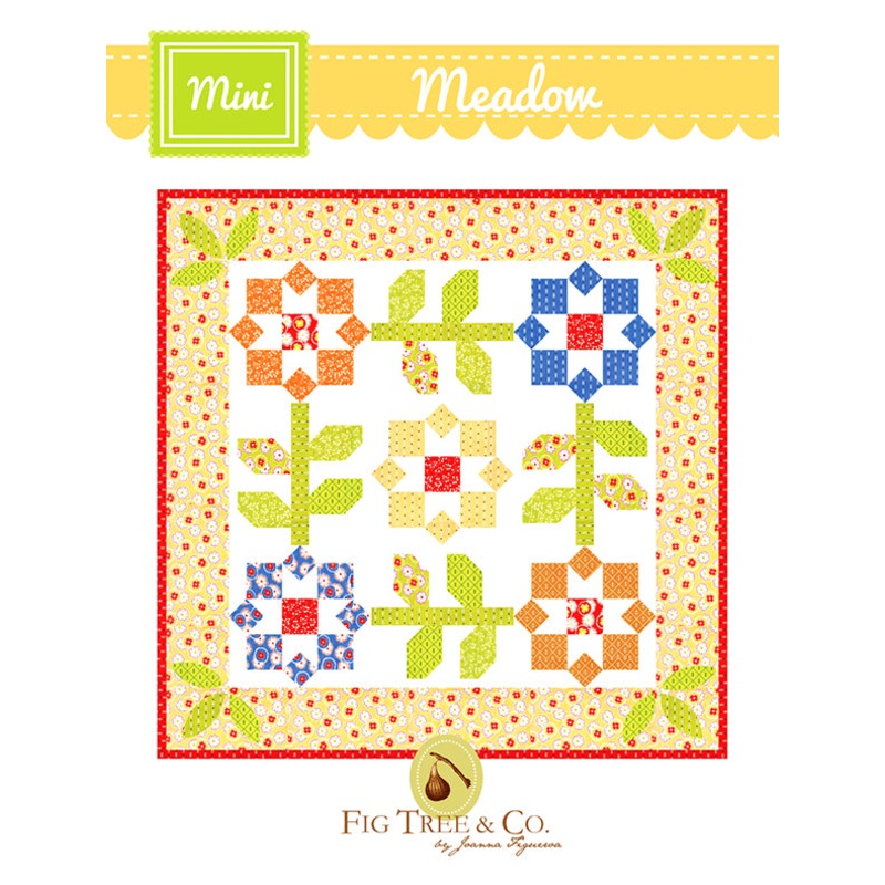 Mini Meadow Quilt Pattern by Fig Tree & Co. - Paper Pattern - Colorful ...