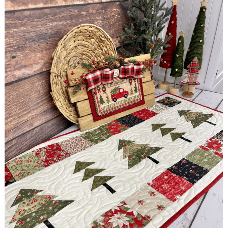 Oh My Trees Quilt Kit Using A Christmas Carol By 2 Sisters for Moda ...