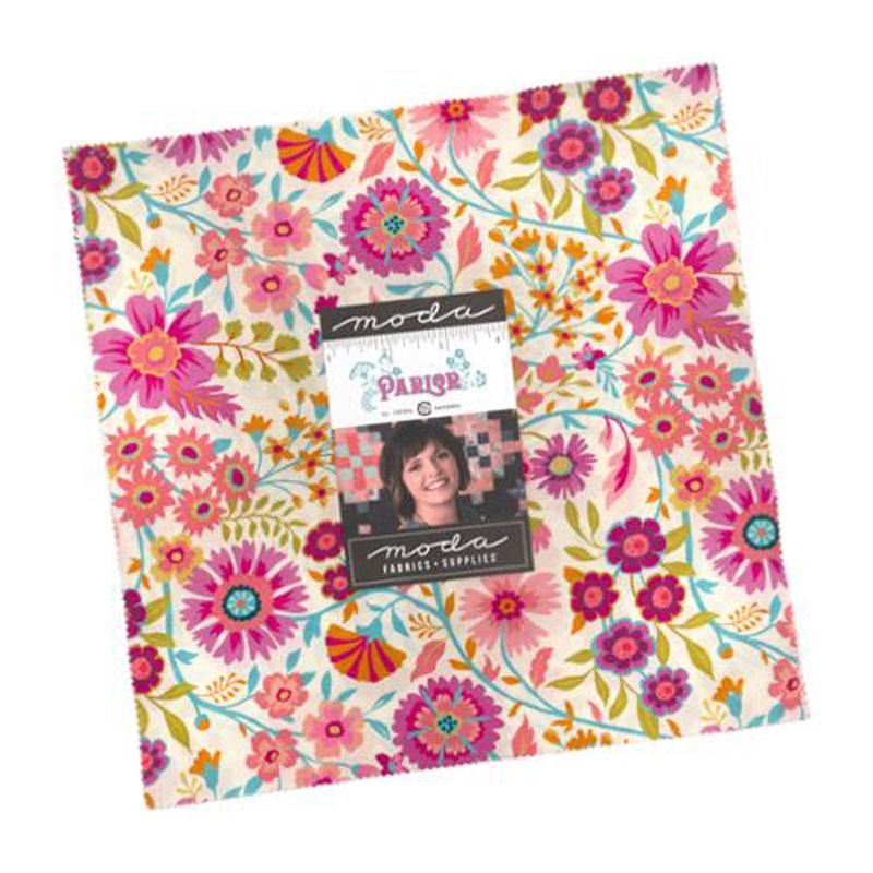 Moda Parlor Layer Cake - Colorful Quilting Fabric, Precut Fabric, and ...