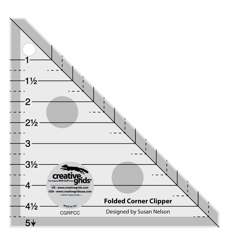 Creative Grids Folded Corner Clipper Tool - Colorful Quilting Fabric ...