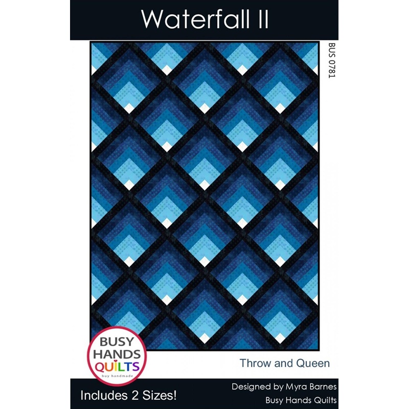 Waterfall II Quilt Pattern - Busy Hands by Myra Barnes - Colorful ...